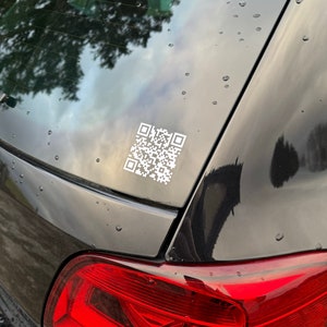 Personalized QR Code (bumper) Sticker - Etsy