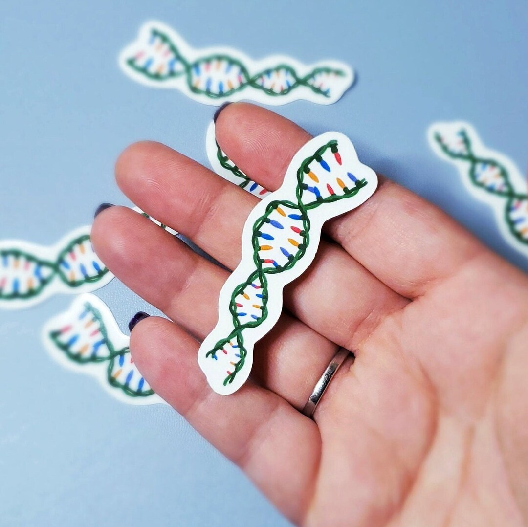 DNA Christmas Lights Vinyl Sticker | Science STEM Steminist Scientist ...