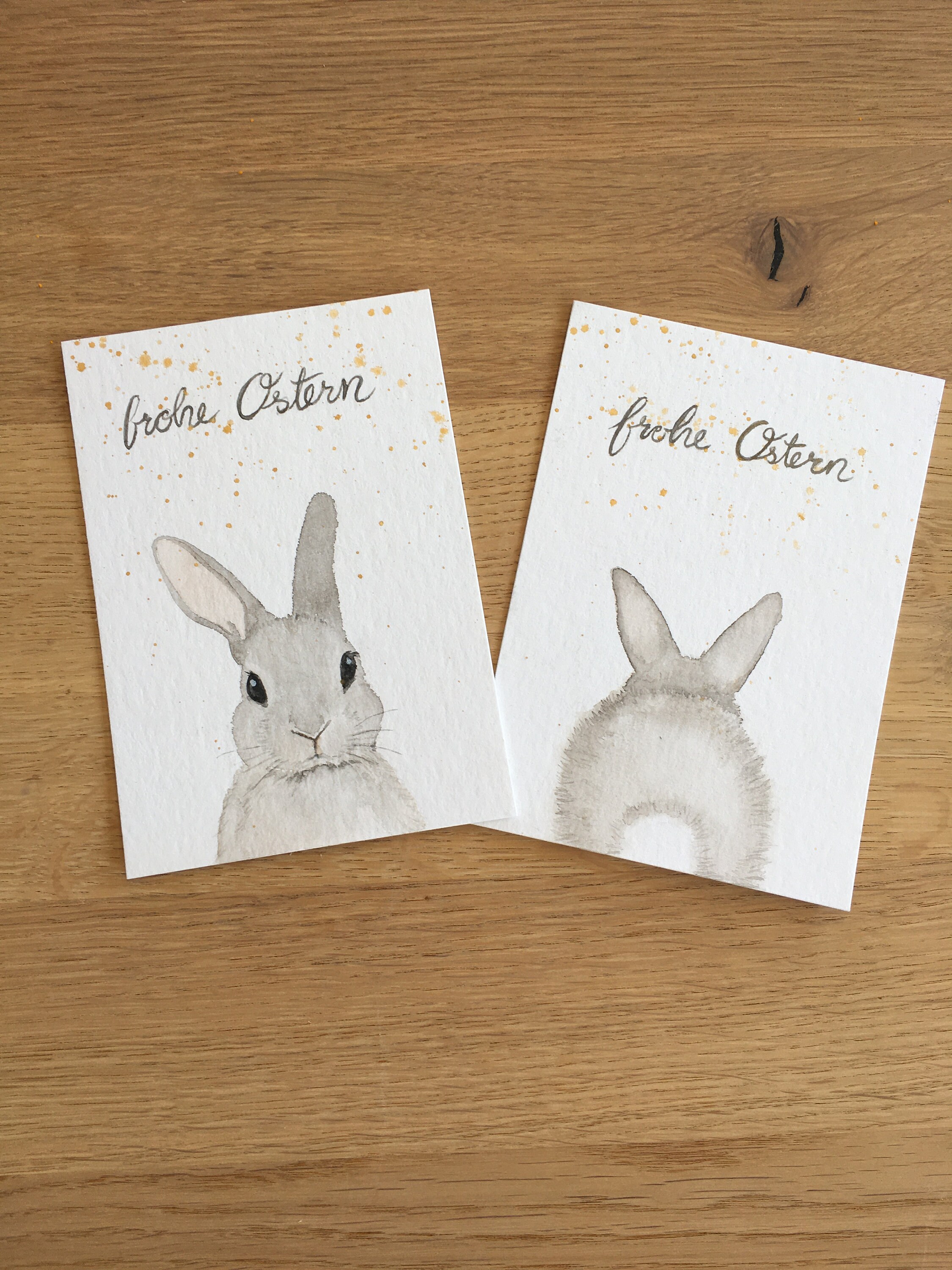 Easter Cards Set Hand Painted | Etsy