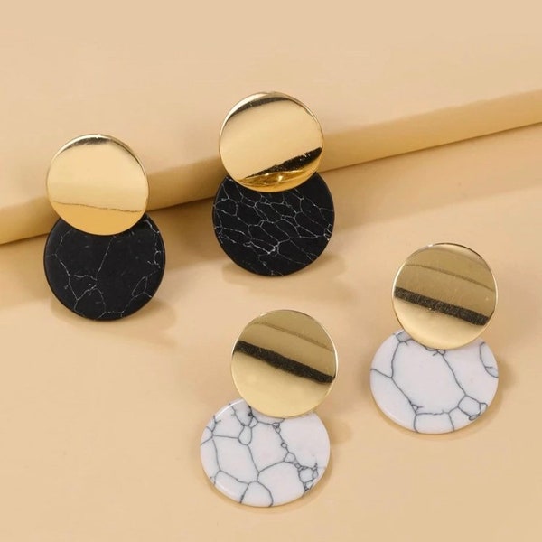 Marble Earrings - Etsy