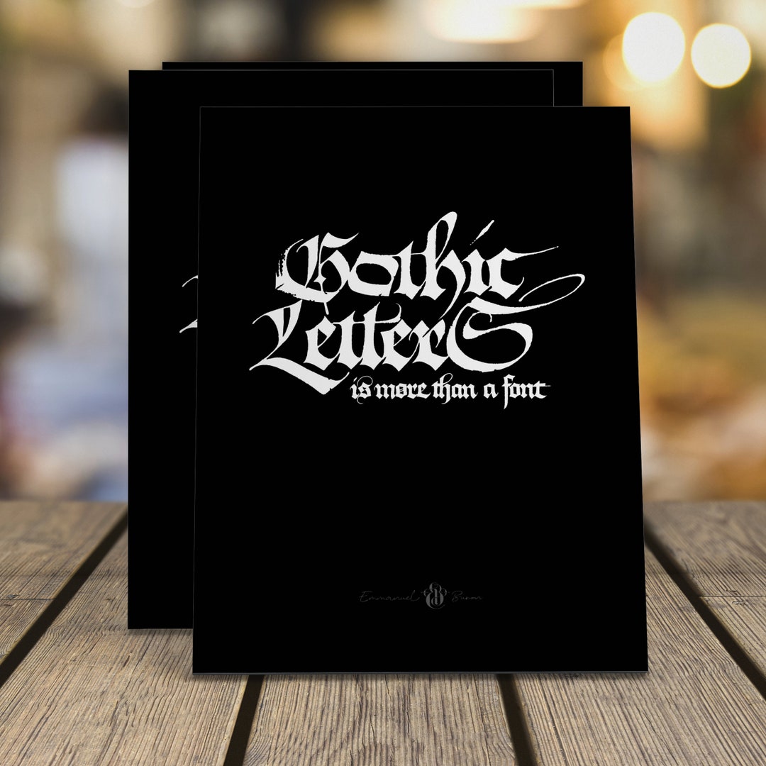 Gothic Letters Ebook Free Gothic Textura, English Gothic Workbook ...