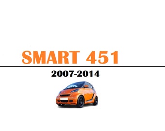 Smart Fortwo Model 451 2007-2014 Workshop Manual Service & Repair Guide ...