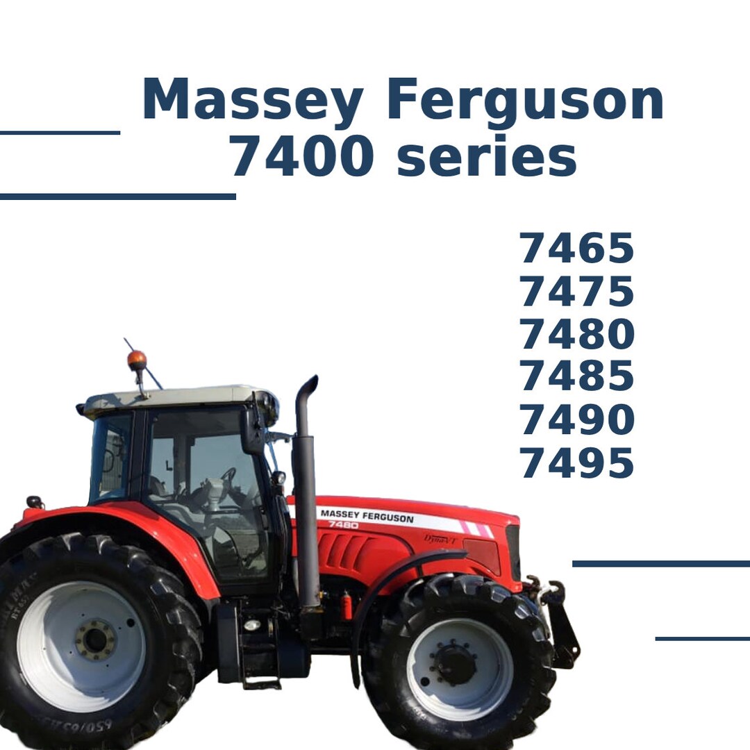 Workshop Manual for Massey Ferguson 7465 7475 7480 7485 7490 7495 - Etsy