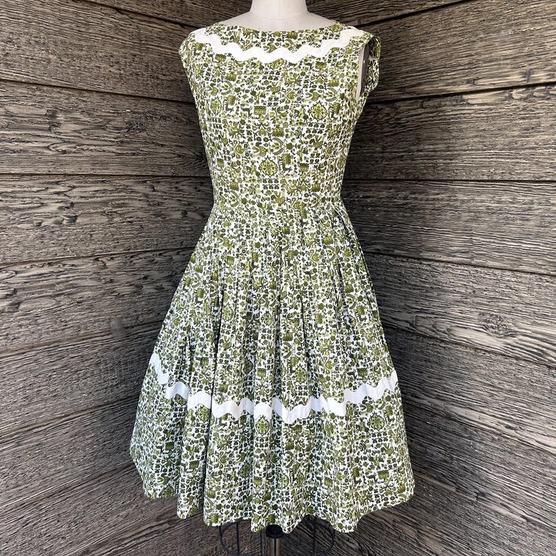 50s Dress Print Novelty - Etsy