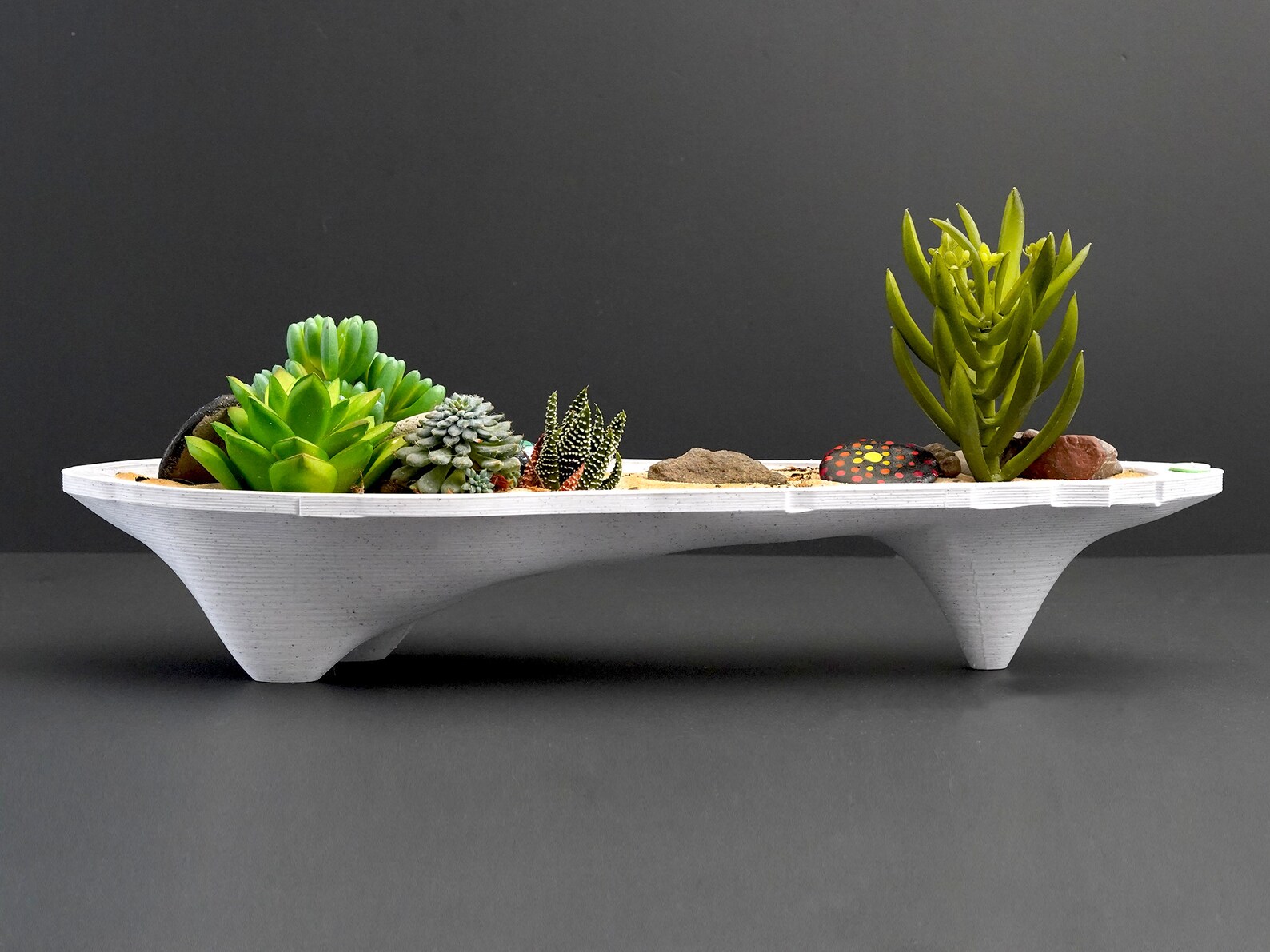 Concrete Style Centerpiece Home Planter Centerpiece for - Etsy