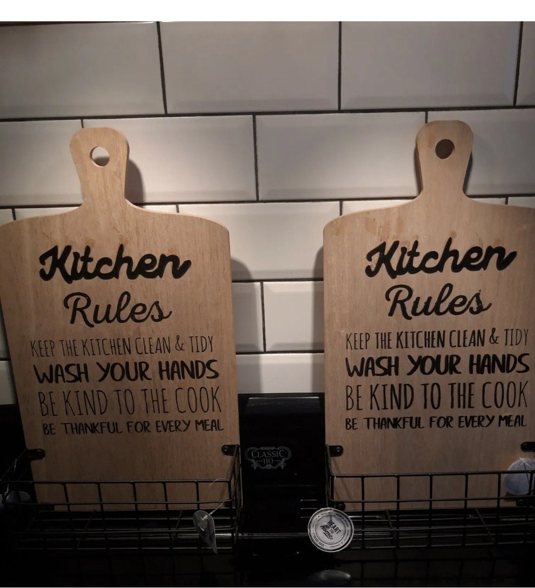 Kitchen Rules Sign - Etsy UK