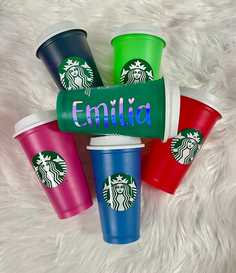 Color Changing Starbucks Cup Starbucks Hot Cup Personalized - Etsy