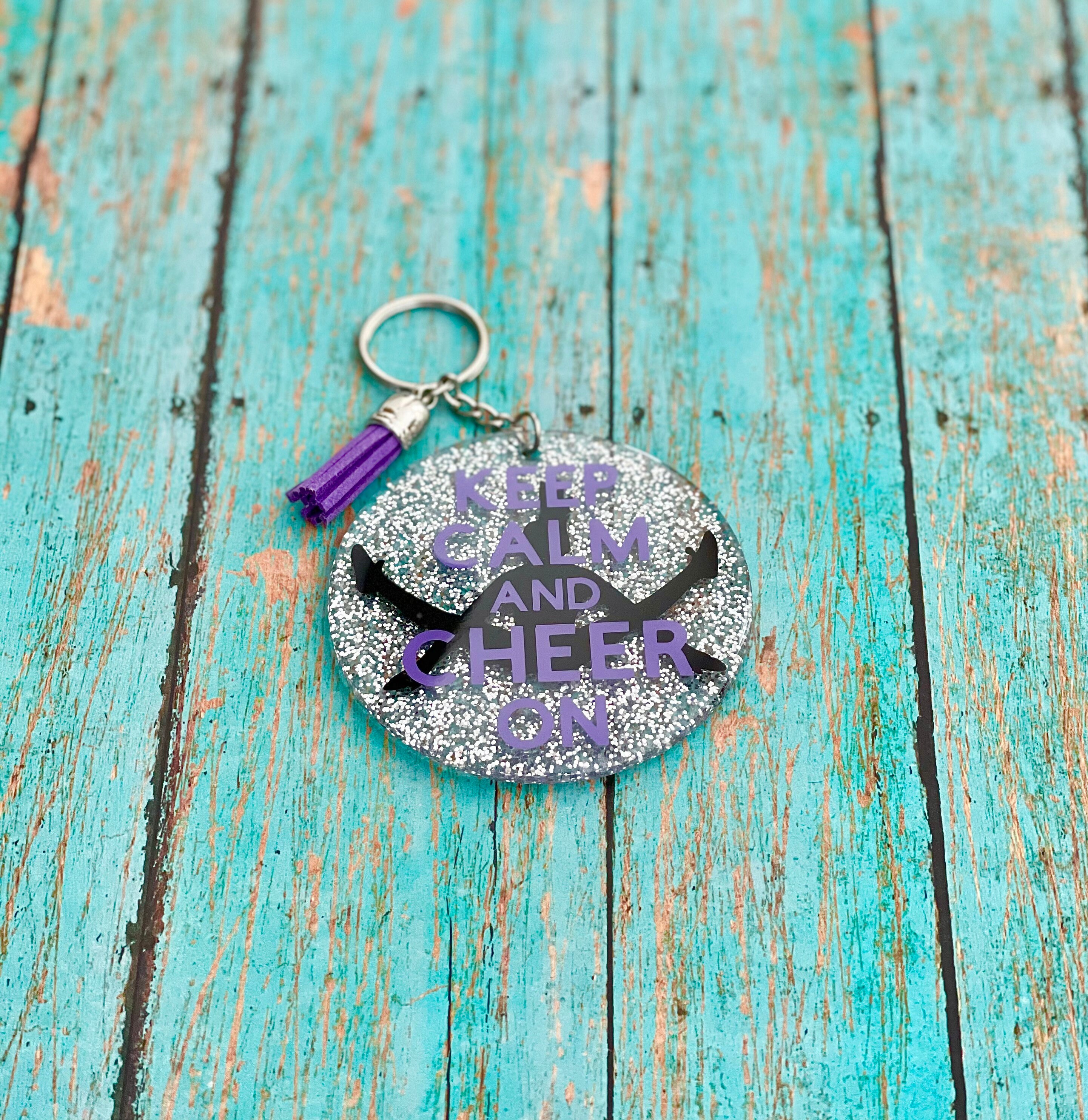 All Star Cheer Cheer Keychain Resin Keychain 3 Inch Round | Etsy