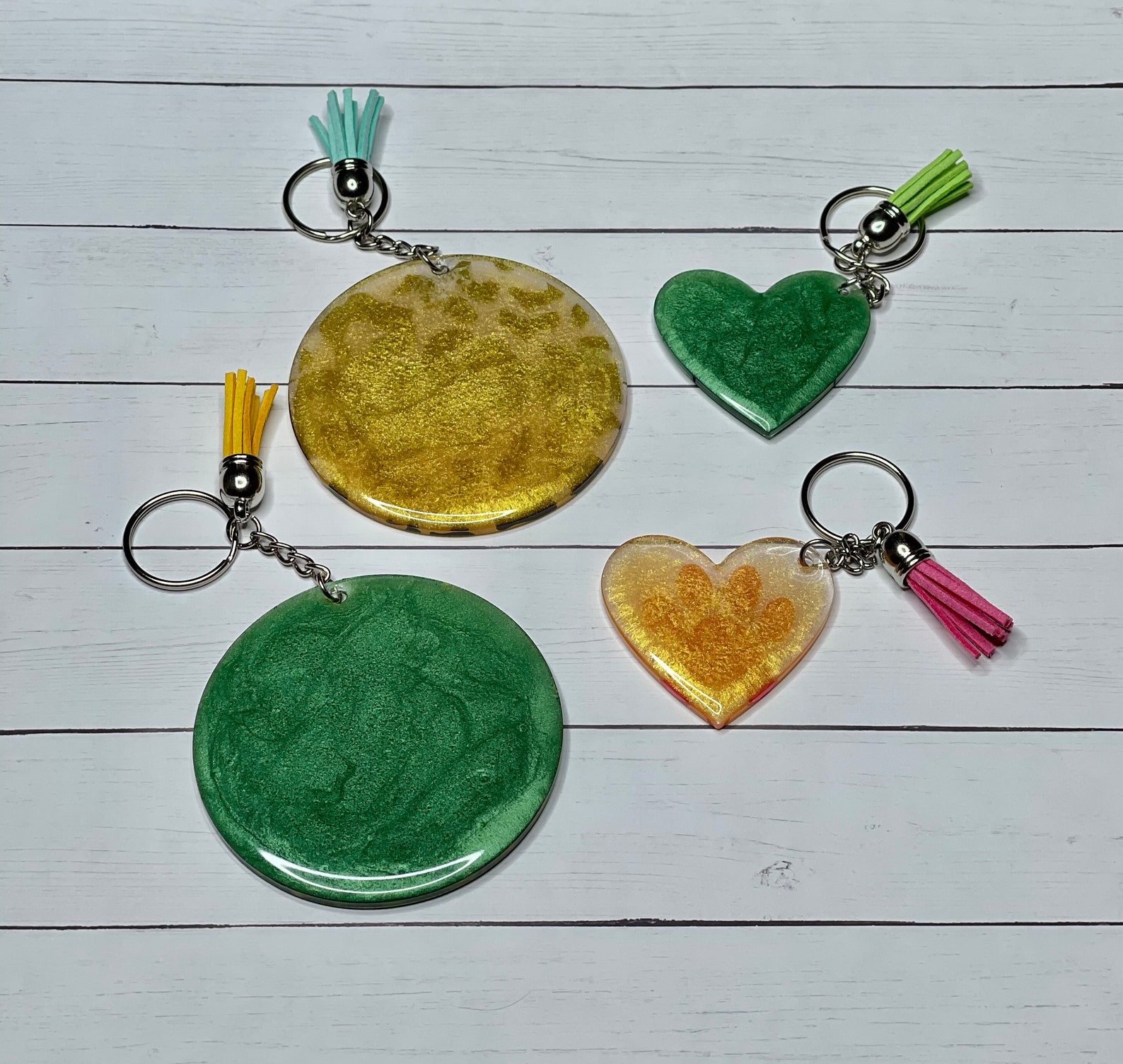 Keychain Key Ring Resin Keychain 3 Inch Round Keychain | Etsy