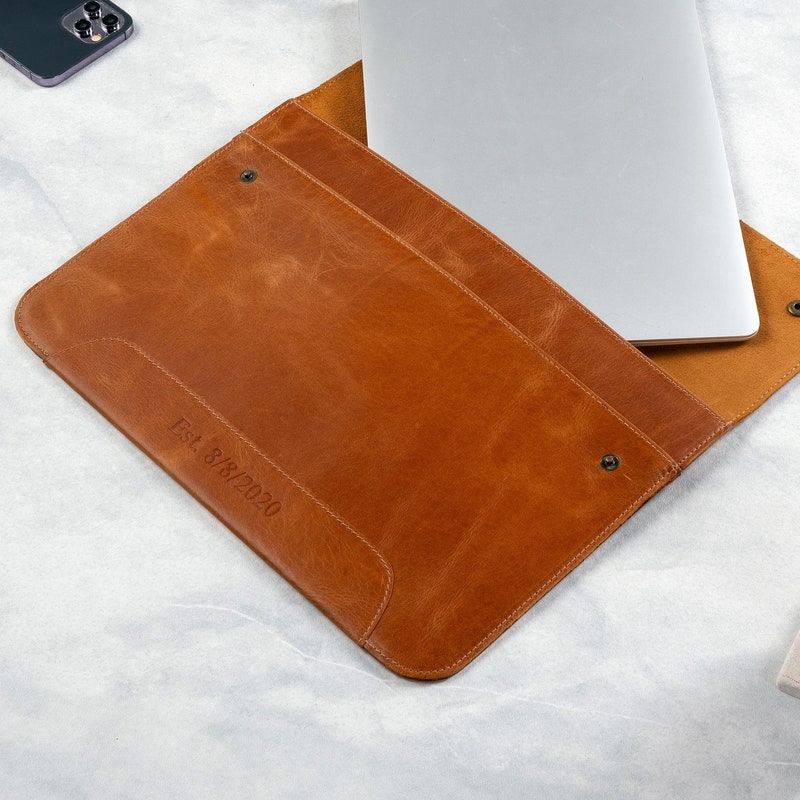 Leather Laptop and Keyboard Bag - Etsy
