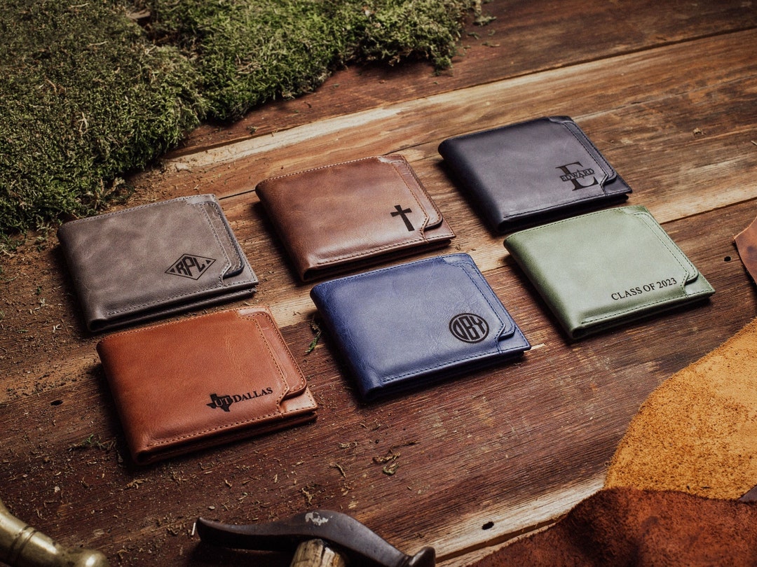 Personalized Wallet, Mens Wallet, Engraved Wallet, Leather Wallet ...