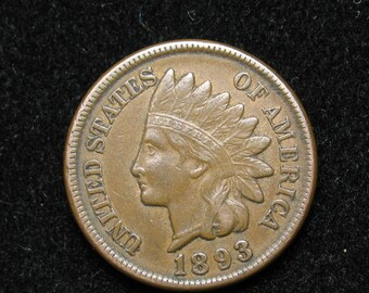 1893 Indian Head Penny - Etsy