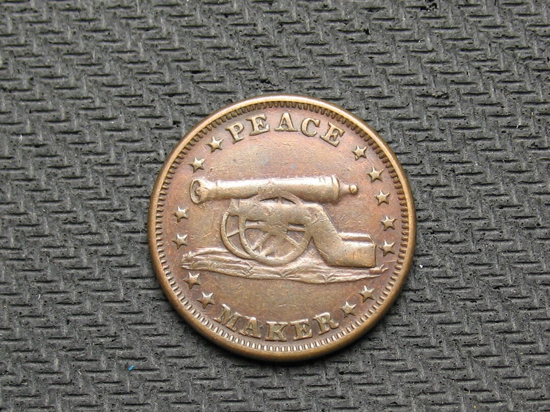 Coin Sale!! Extra Fine 1863 Civil War / Hard Times Token Cent "peace ...