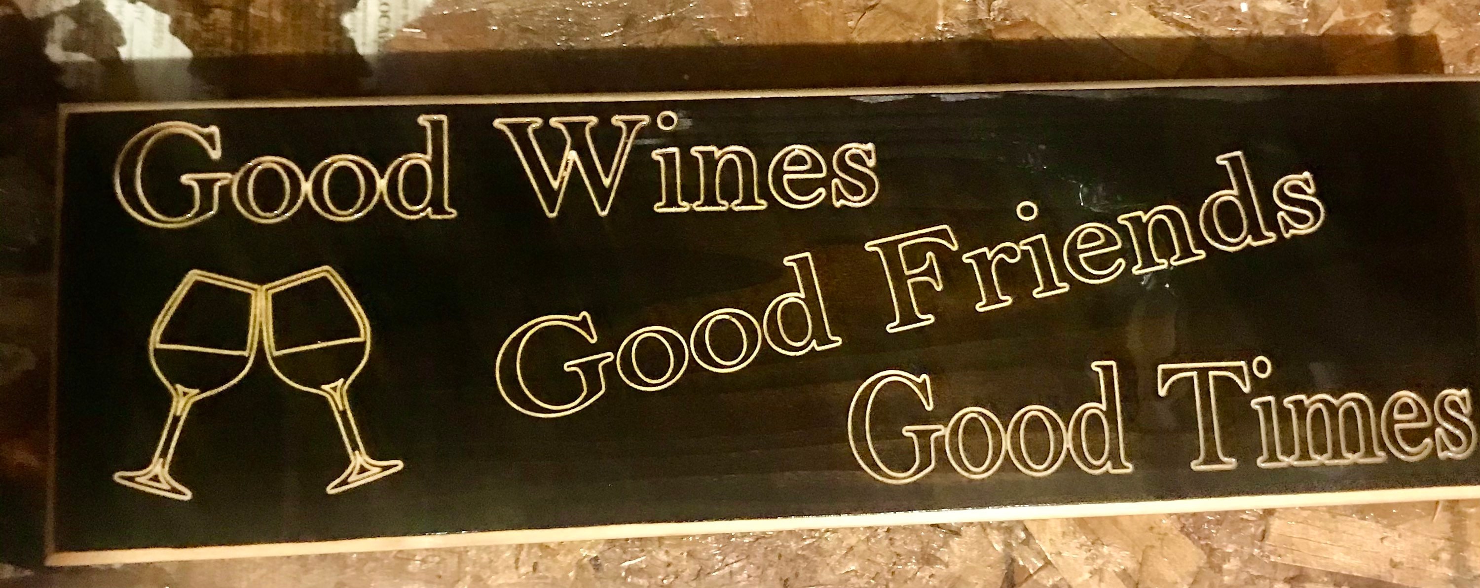 Good Friends Good Times Good Wine - Etsy