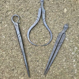 Forged Measuring Tool Set: Scribe, Dividers, Calipers - Etsy