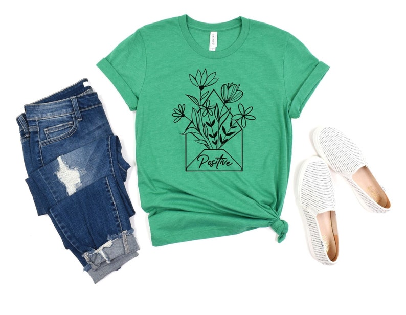 Flower Shirts, Aesthetic Wild Flower Shirt, Botanical Floral, Minimalist Shirts for Women ...