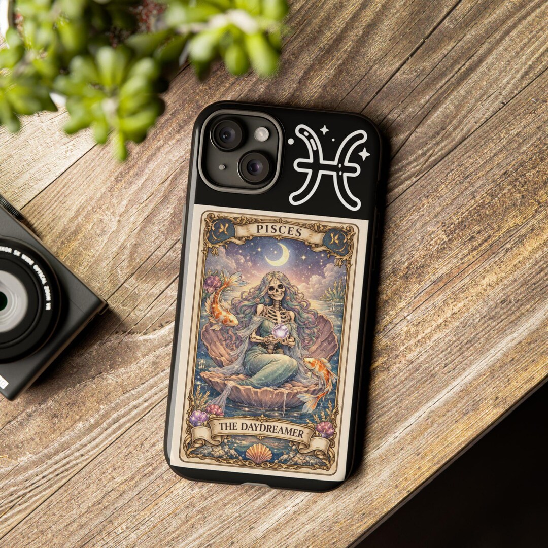 Pisces the Daydreamer Tarot Art Phone Case | Zodiac Astrology iPhone ...