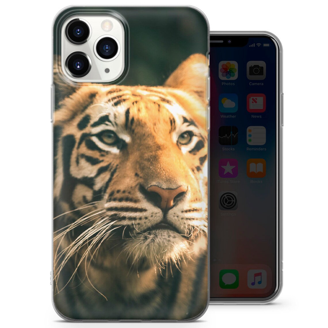Tiger Phone Case, Animal Art Gel Cover for 15, 15 Pro, 15 Plus, 15 Pro ...