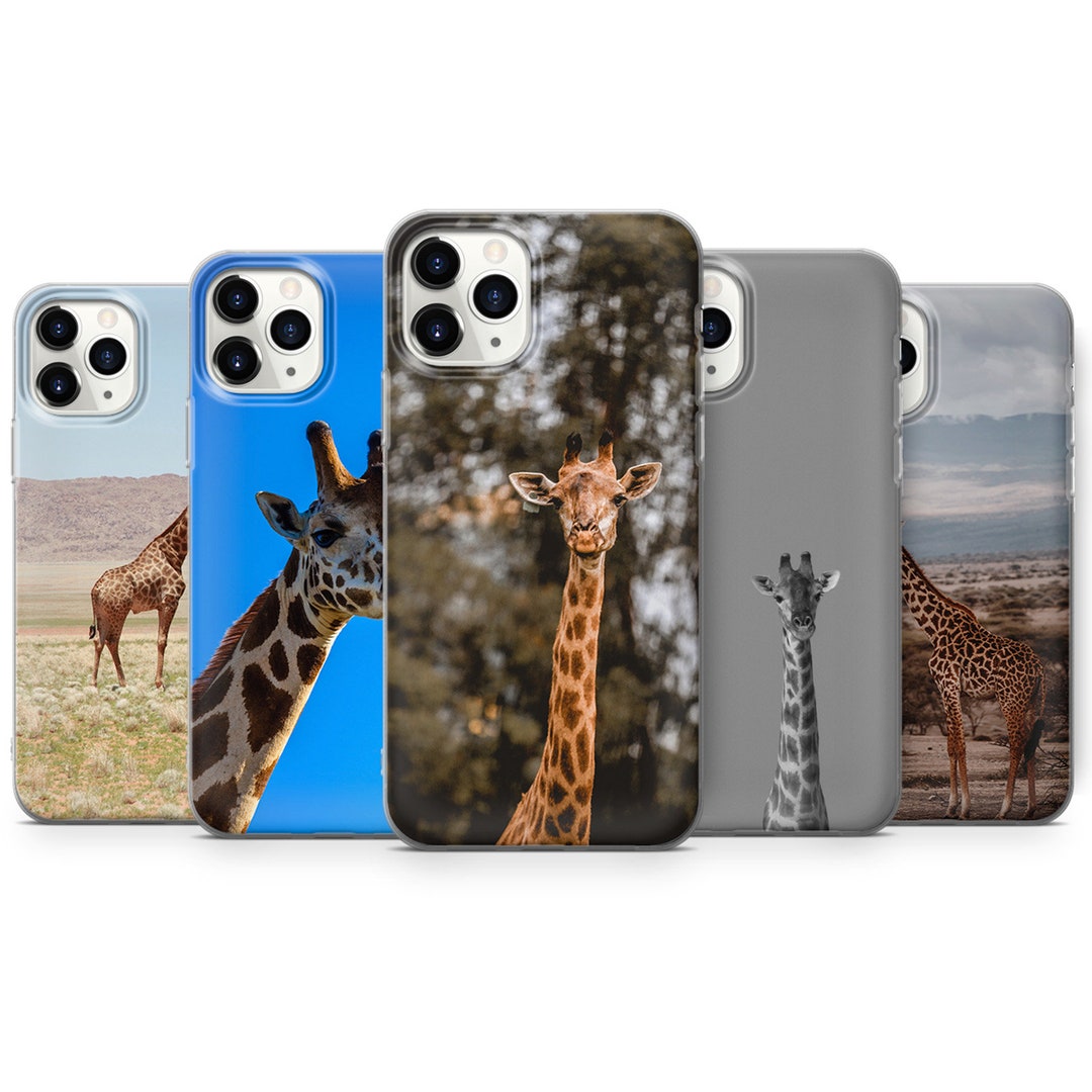Giraffe Phone Case, Animal Art Gel Cover for 15, 15 Pro, 15 Plus, 15 ...