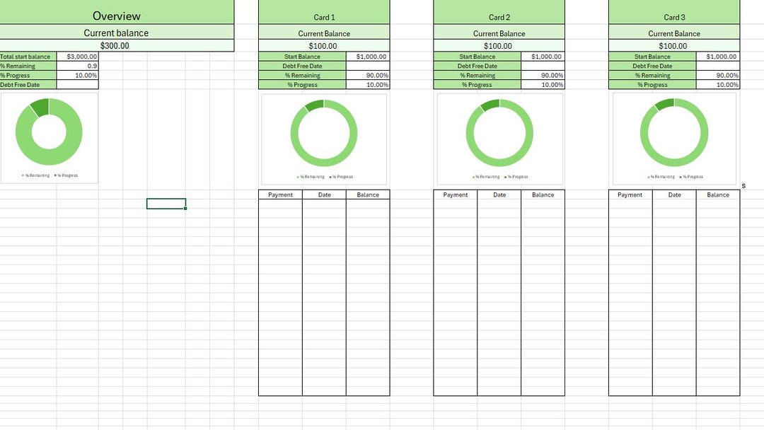 Credit Card Payoff Spreadsheet - Etsy