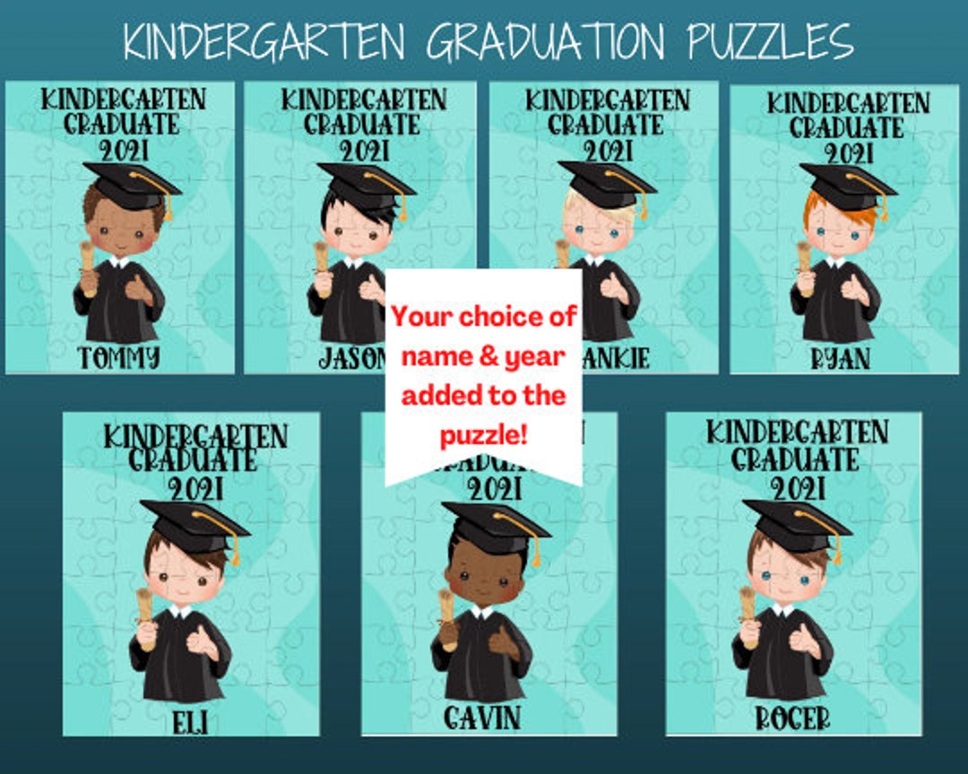 Personalized Puzzle for Kids - Kindergarten Graduation Gift ...