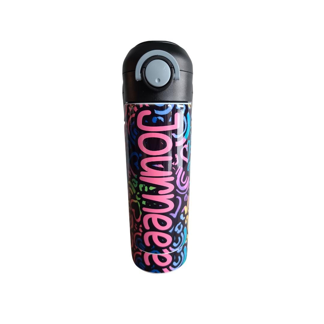 Bright Colored Water Bottle, Kids Name Cup, Water Bottle for Kids ...