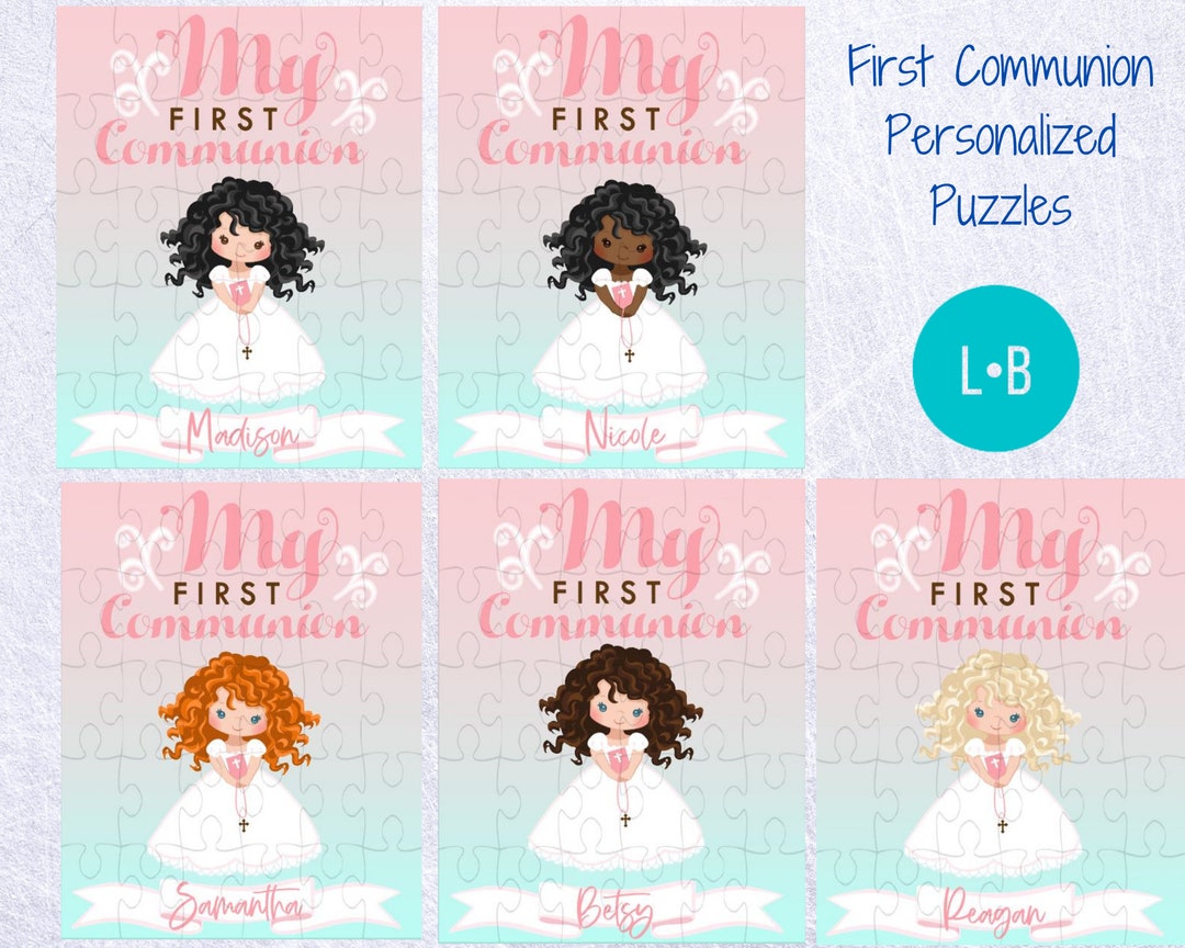 Personalized Puzzle for Kids First Communion Gift First - Etsy
