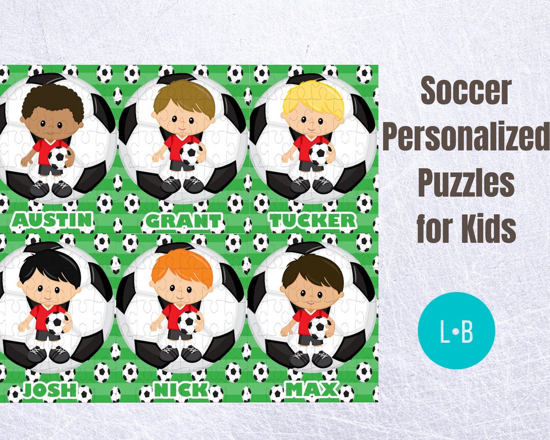 Personalized Puzzle for Kids - Soccer Puzzle - Sports Puzzle - Name ...