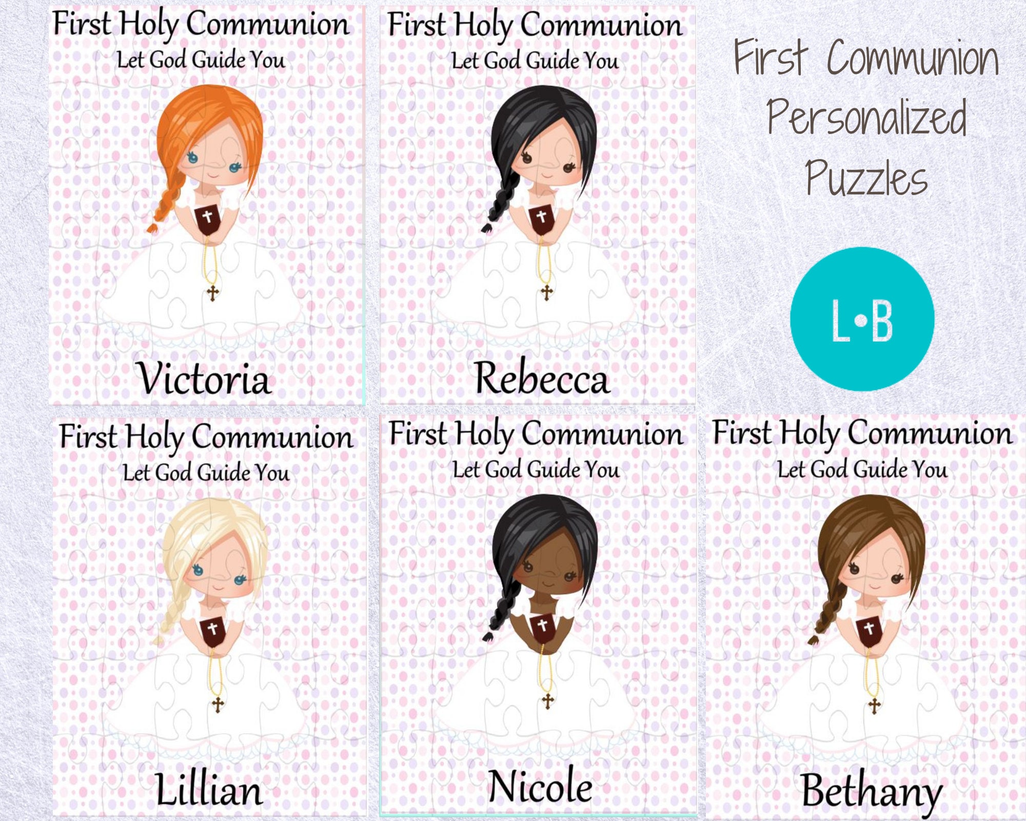 Personalized Puzzle for Kids First Communion Gift First - Etsy