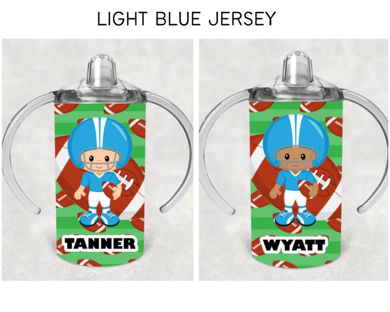 Football Sippy Cup With Bonus Lid Football Themed Sippy Cup - Etsy