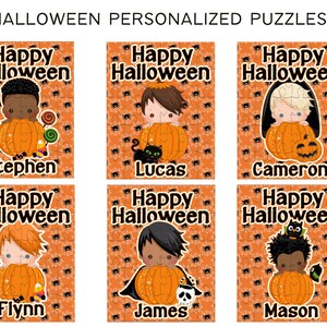 Halloween Puzzle Personalized, Personalized Halloween Gift for Kids ...