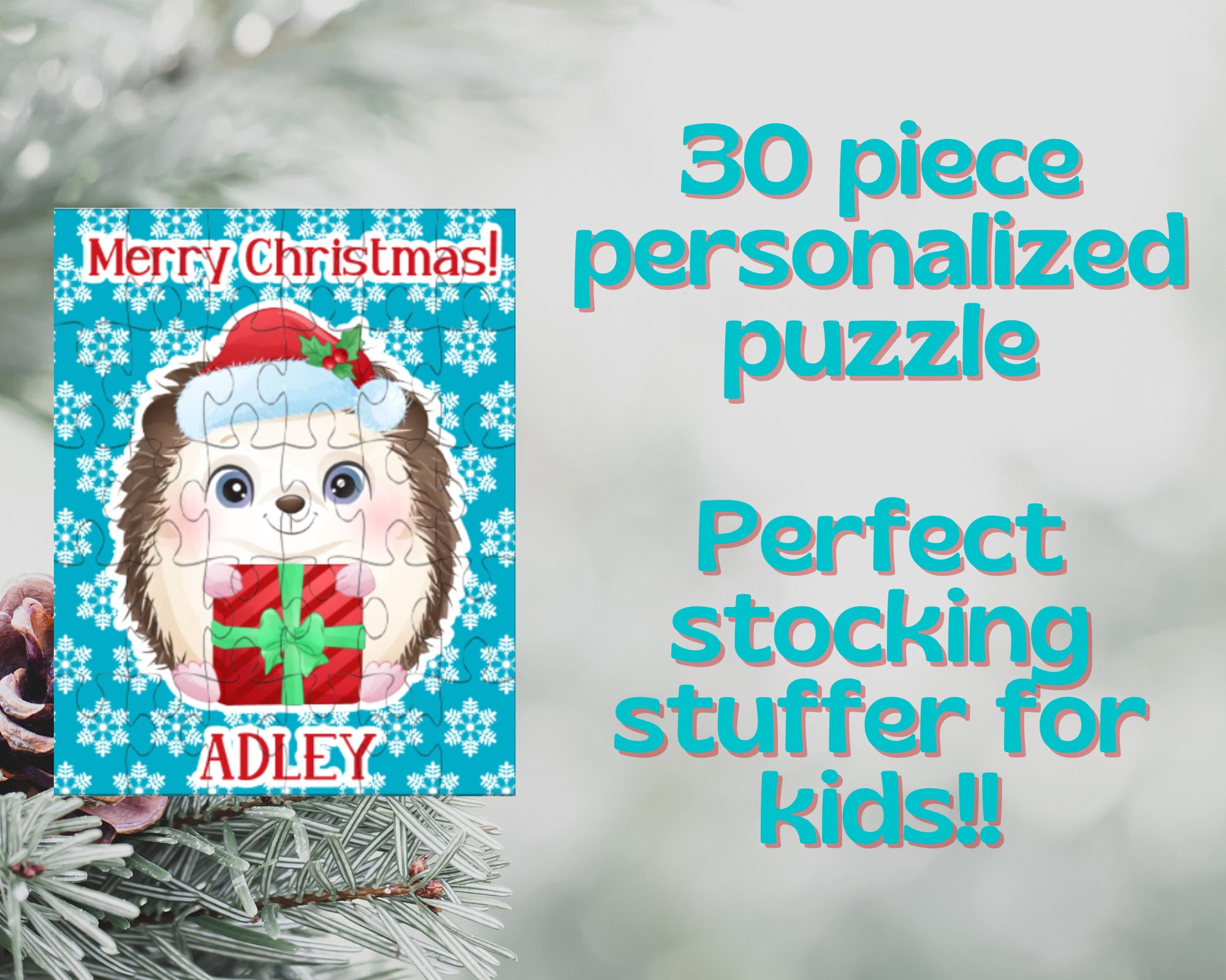 Christmas Puzzle Personalized Personalized Christmas Gift for - Etsy
