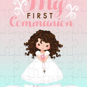 Personalized Puzzle for Kids First Communion Gift First - Etsy