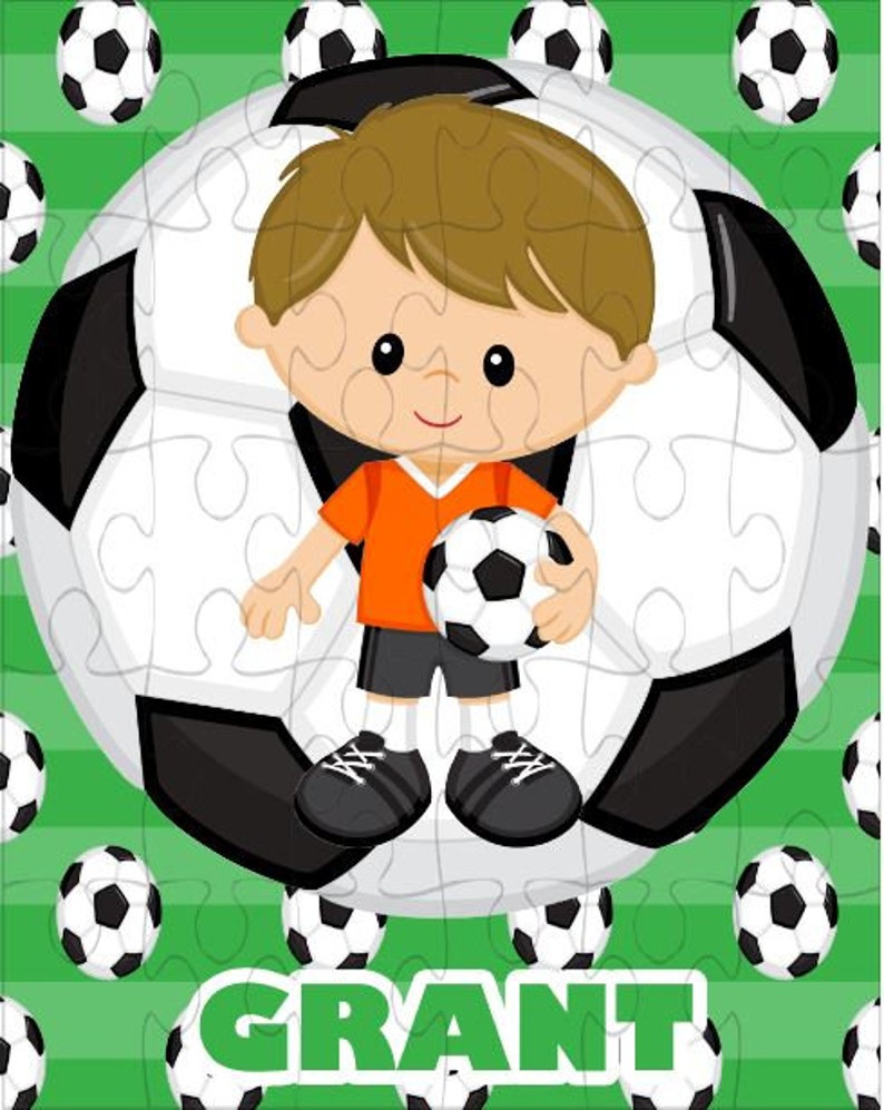 Personalized Puzzle for Kids Soccer Puzzle Sports Puzzle | Etsy