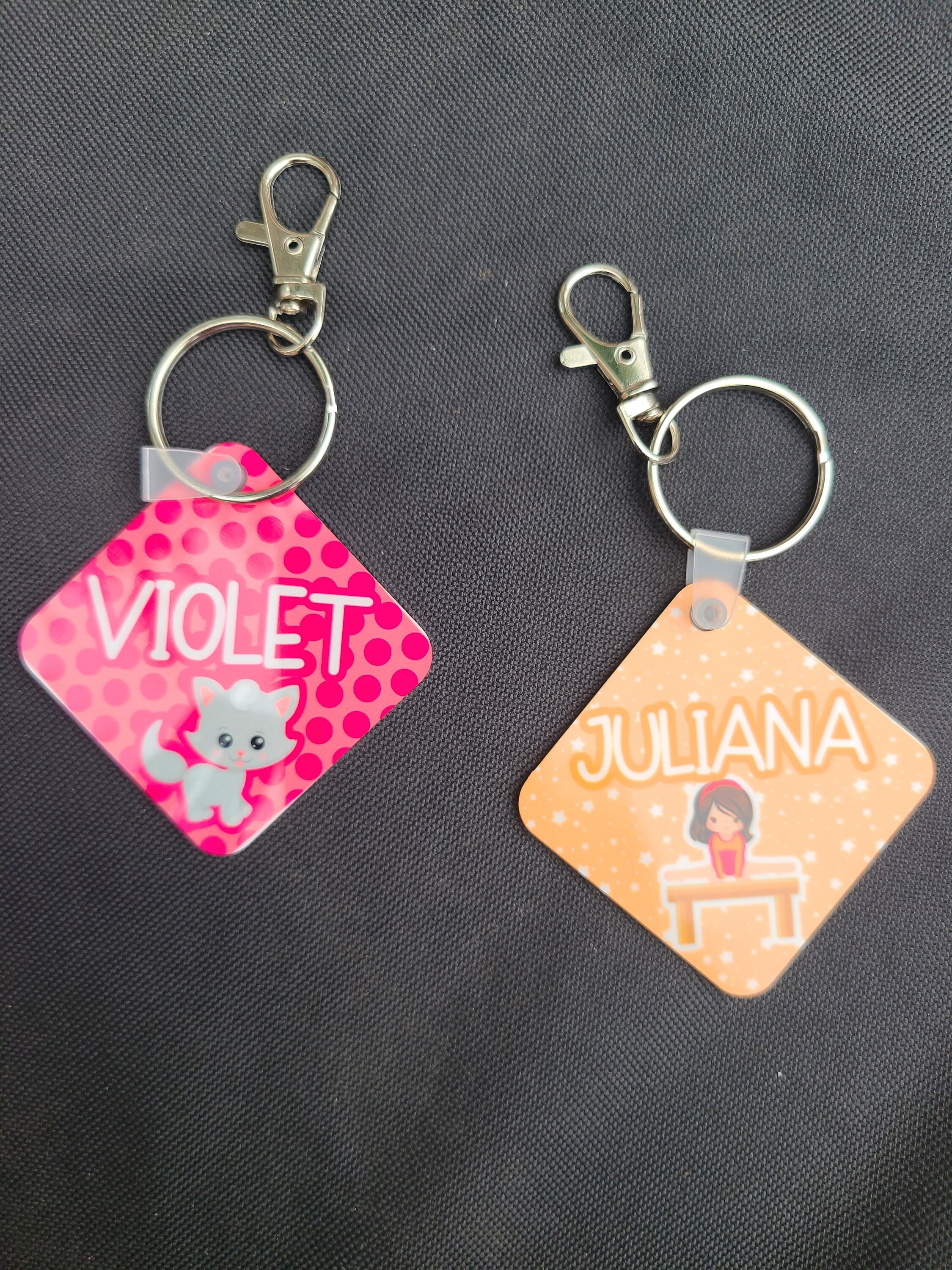 Bag Tag Clip Hanging Name Tag Name Clip for Backpack or - Etsy