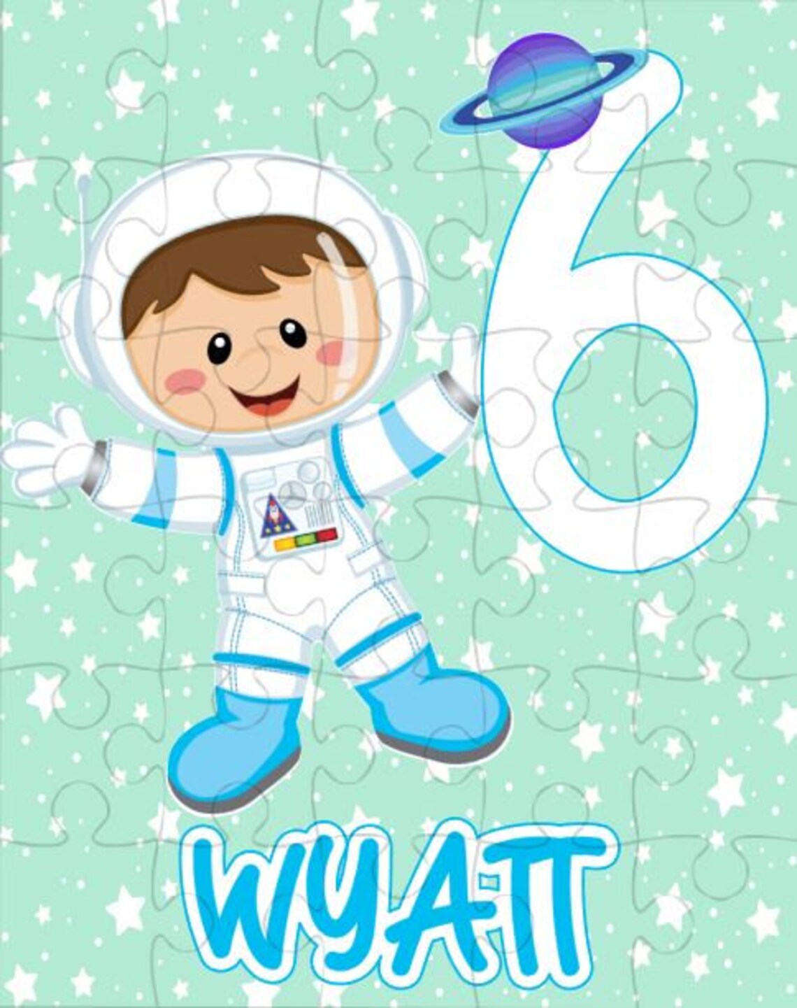 Personalized Puzzle for Kids - Astronaut Puzzle - Space Puzzle - Name ...