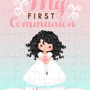 Personalized Puzzle for Kids First Communion Gift First - Etsy