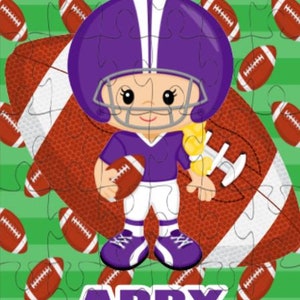 Personalized Puzzle for Kids, Football Puzzle, Sports Puzzle, Name ...