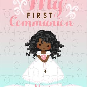 Personalized Puzzle for Kids First Communion Gift First - Etsy