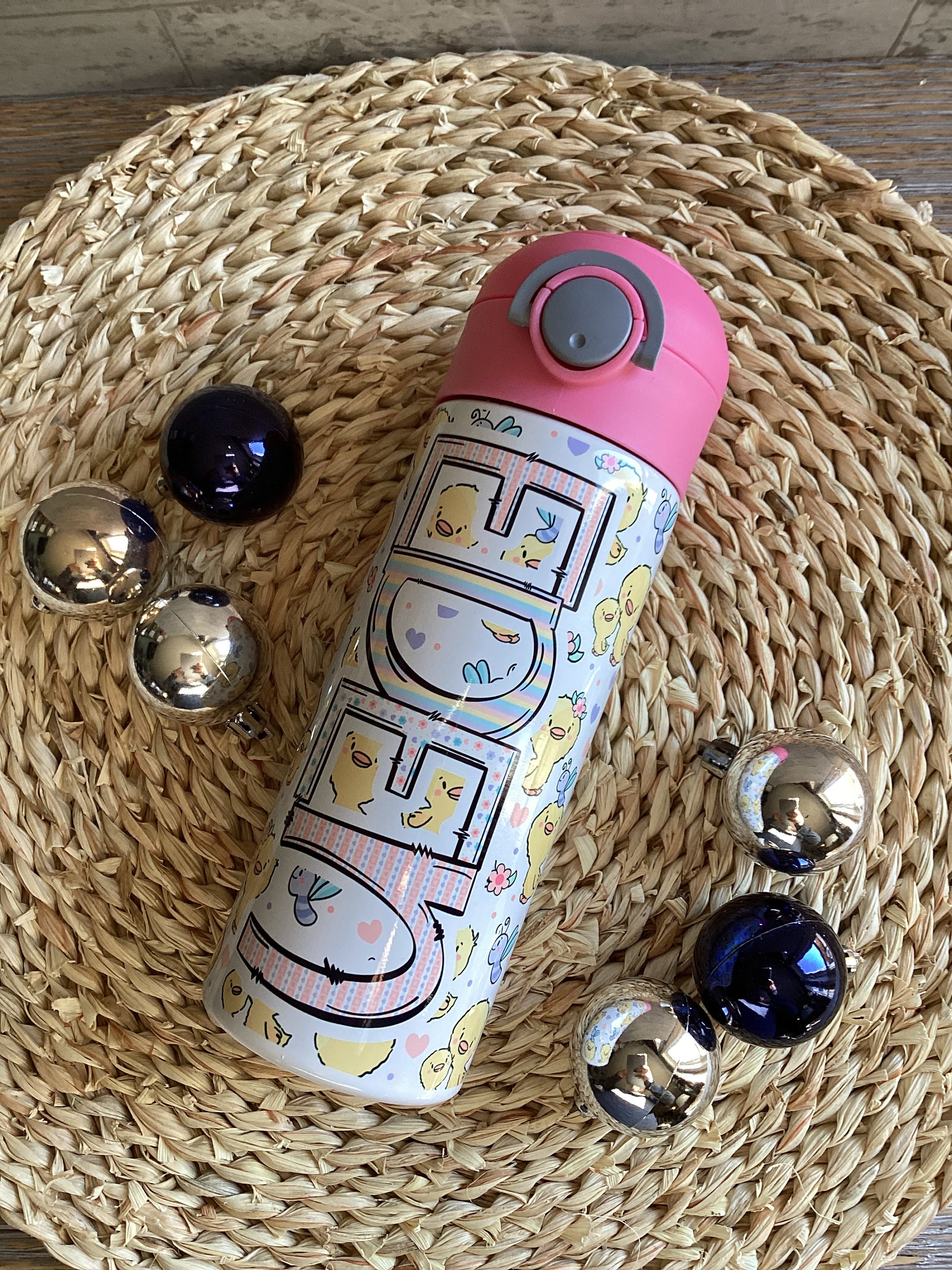Duck Water Bottle, Water Bottle for Kids, Water Bottle With Straw ...