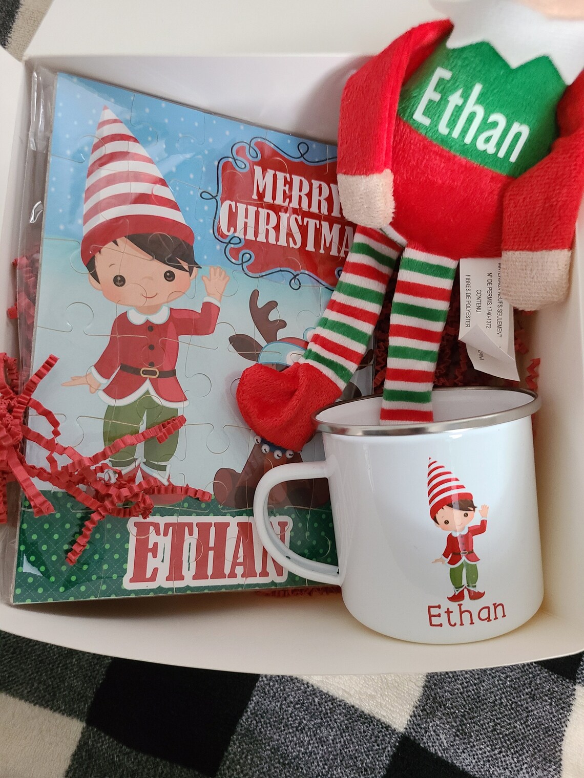 Personalized Christmas Gift Box Elf Gift Box Christmas Gift - Etsy