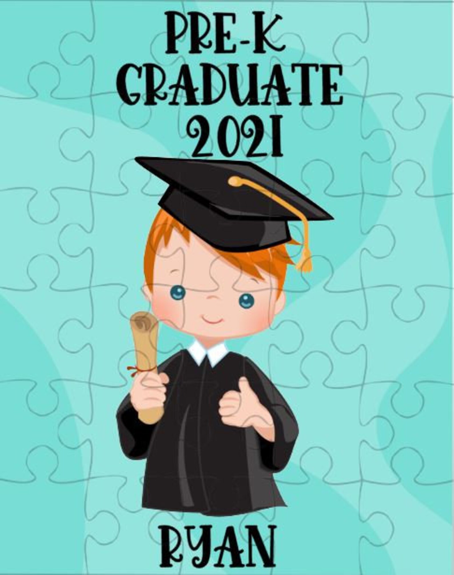 Personalized Puzzle for Kids Pre-k Graduation Gift Pre-k Graduation Boy ...