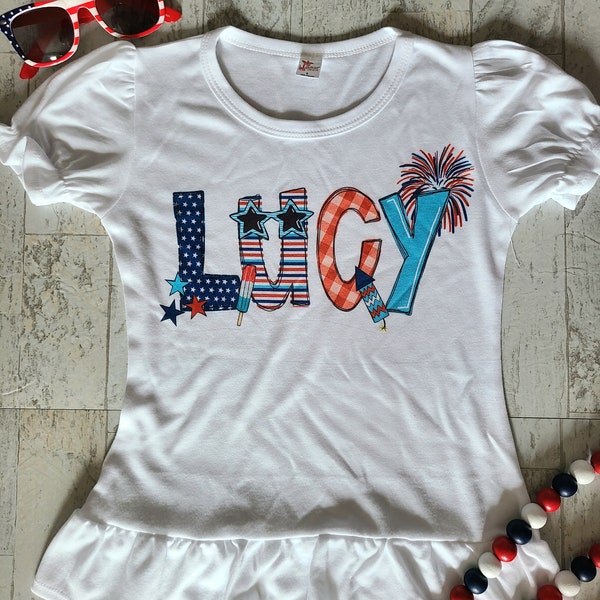 Girls 4th of July - Etsy