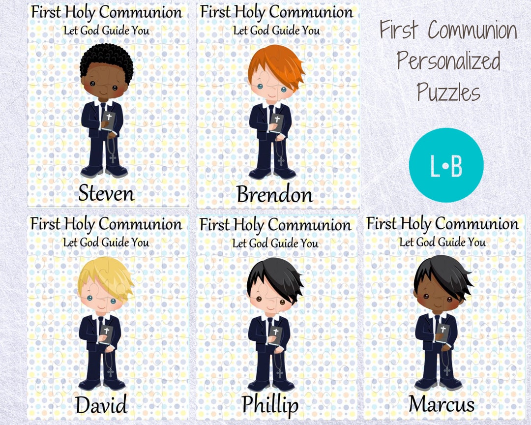 Personalized Puzzle for Kids - First Communion Gift - First Holy ...