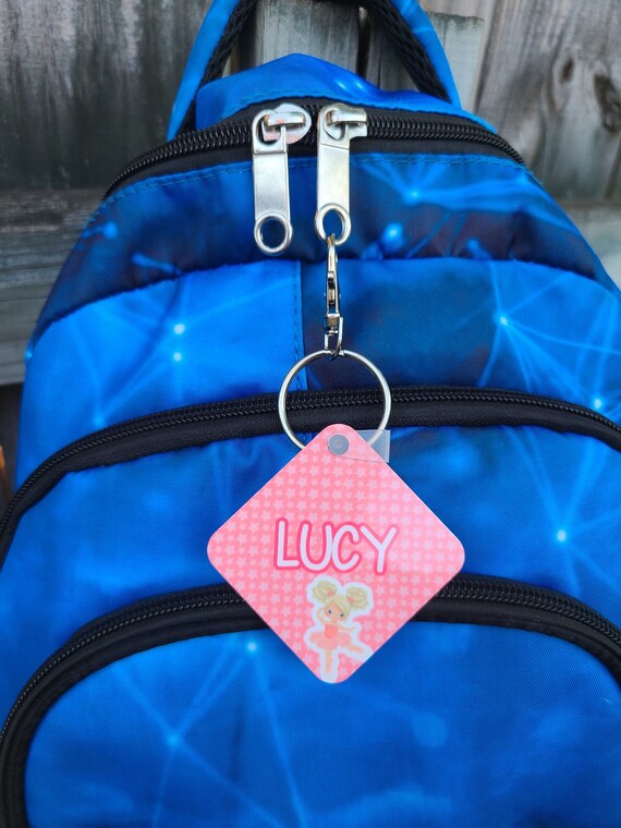 Bag Tag Clip Hanging Name Tag Name Clip for Backpack or | Etsy