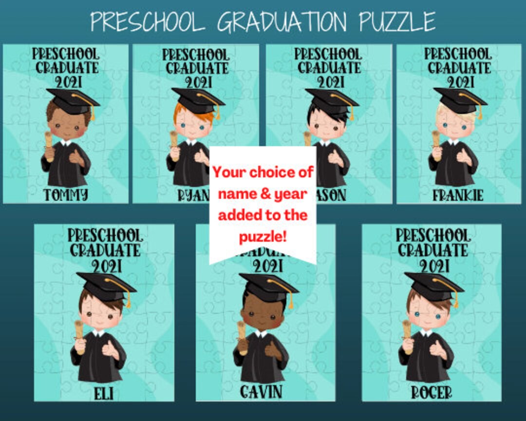 Personalized Puzzle for Kids - Preschool Graduation Gift - Preschool ...