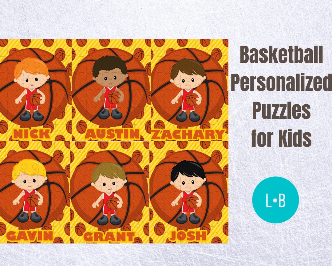 Personalized Puzzle for Kids - Basketball Puzzle - Sports Puzzle - Name ...