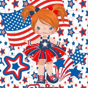 Personalized Puzzle for Kids 4th of July Gift Independence - Etsy
