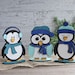 Winter Penguin Shelf Sitter, Hand-painted Wood Winter Penguin Figurine ...