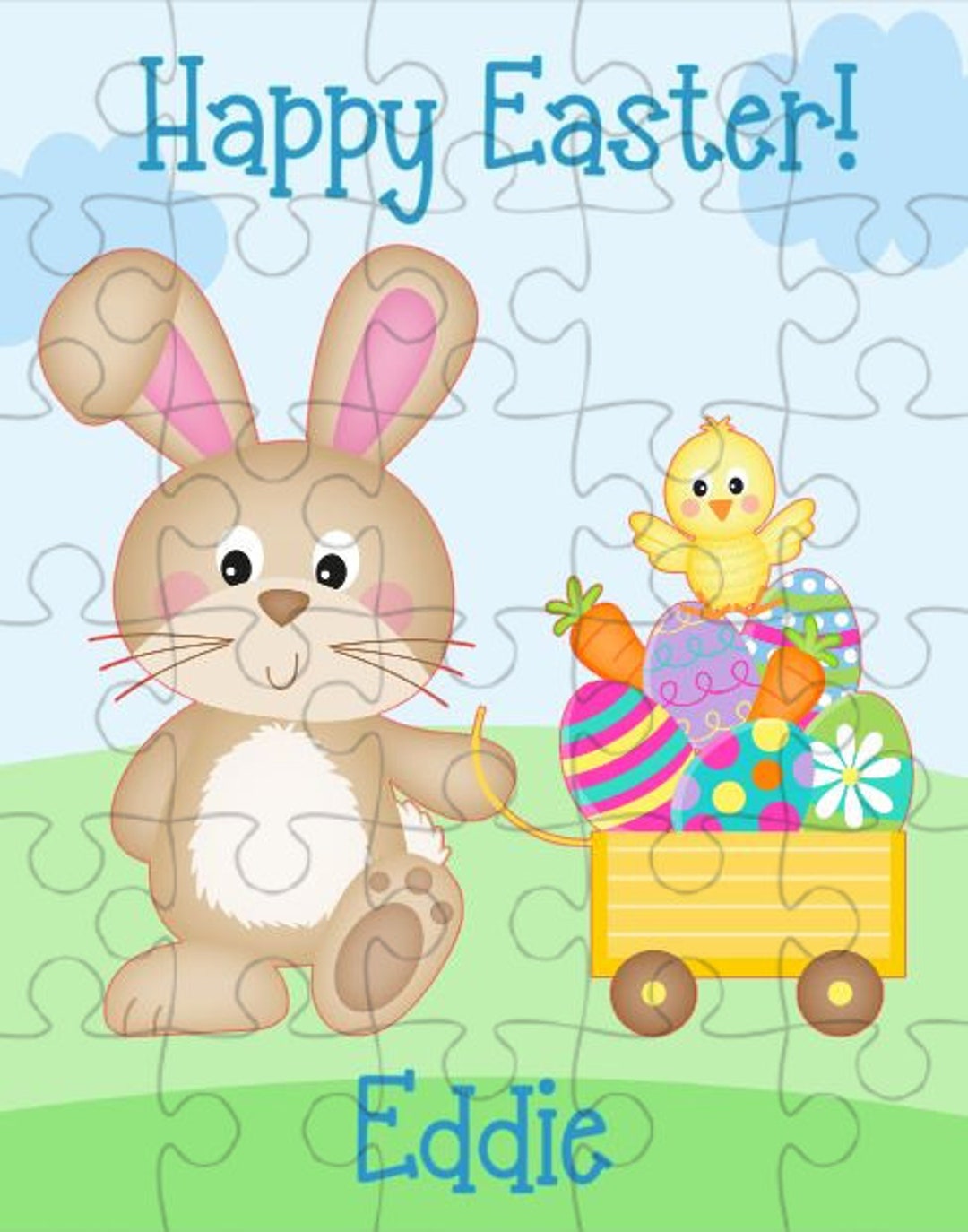 Easter Puzzle Personalized - Personalized Easter Gift - Easter Kids ...
